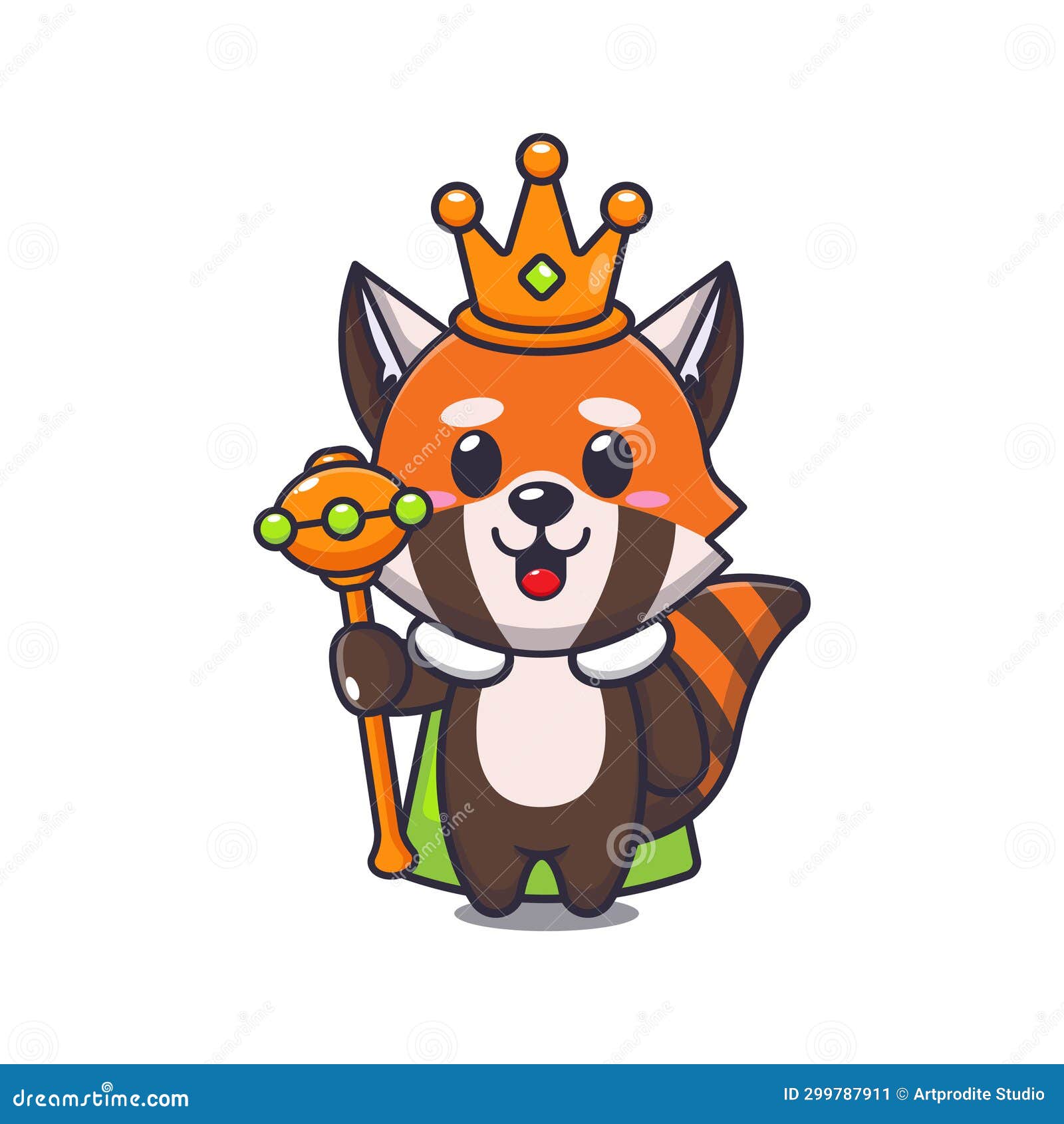 King Panda Logo Design. Stock Photo | CartoonDealer.com #129986022