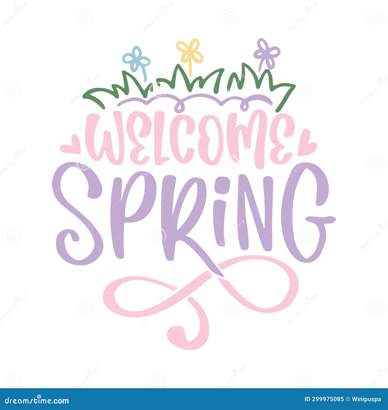 Spring Season Quotes and Saying Stock Vector - Illustration of ...