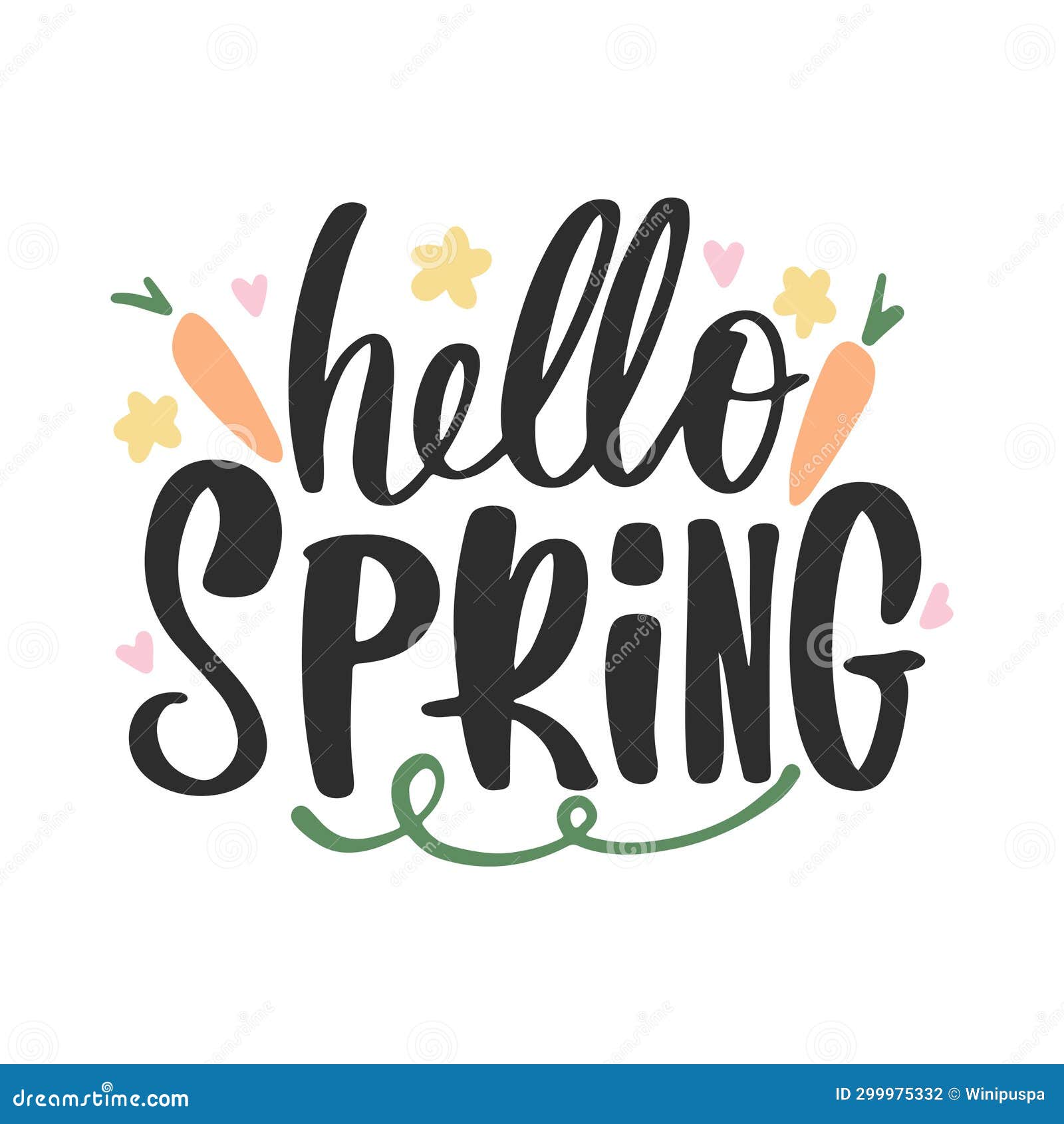 Spring Season Quotes and Saying Stock Vector - Illustration of ...