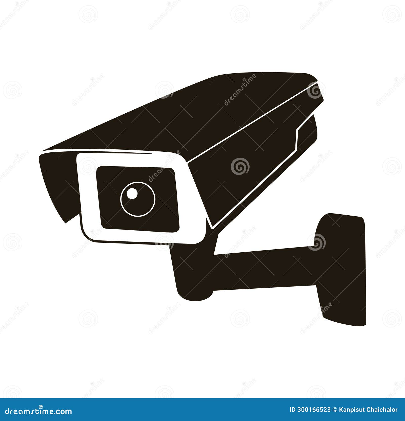 Fixed CCTV, Security Camera Icon Vector Template Illustration Design ...