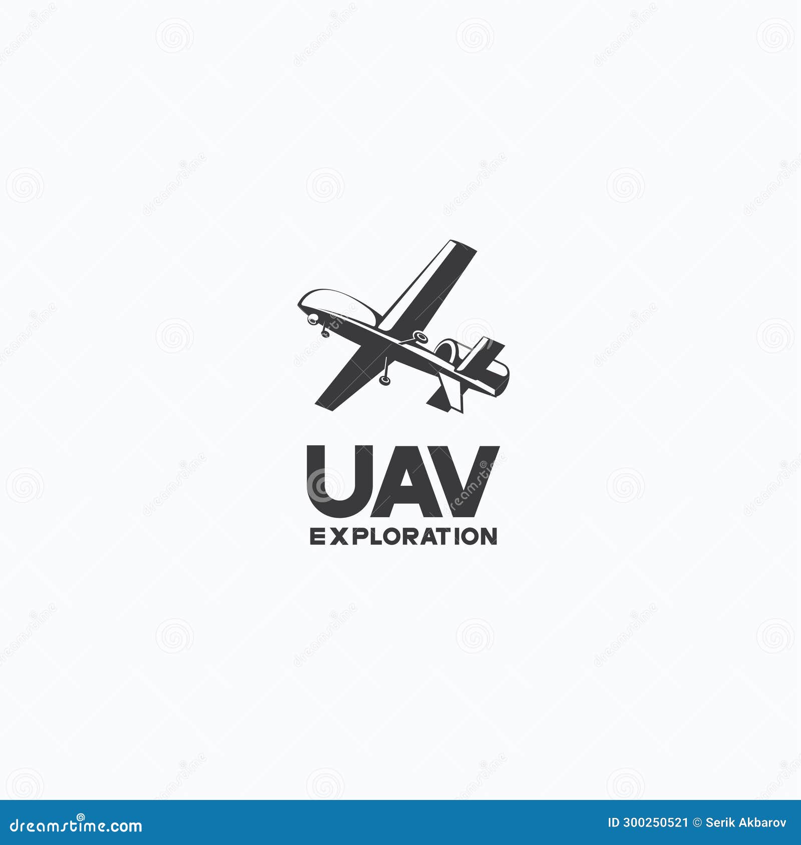Drone, UAV Shop Logo, Poster.Vector Illustration Stock Illustration ...