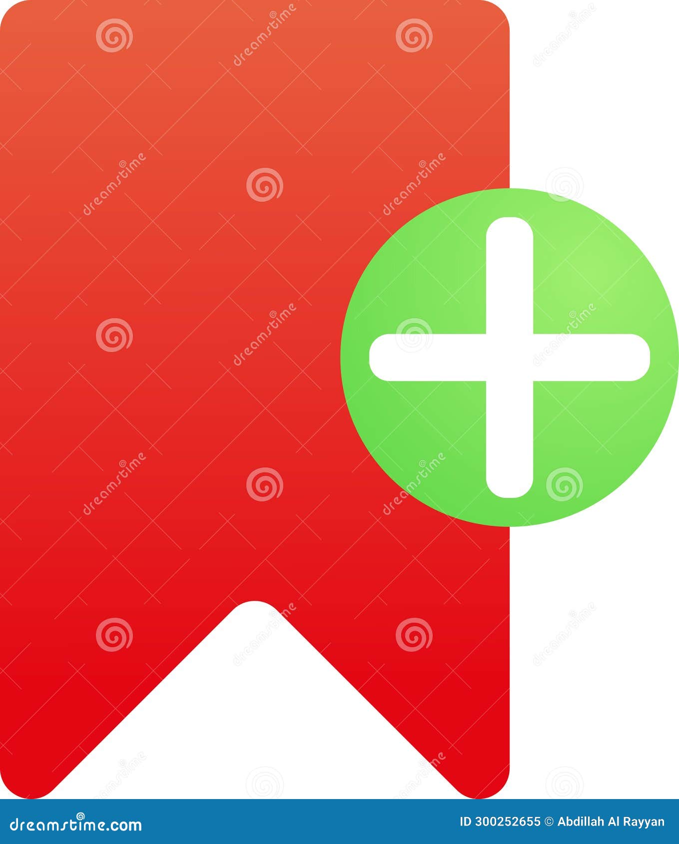 Save Bookmark Icon in Vector Flat Gradient Style Color, Illustration ...