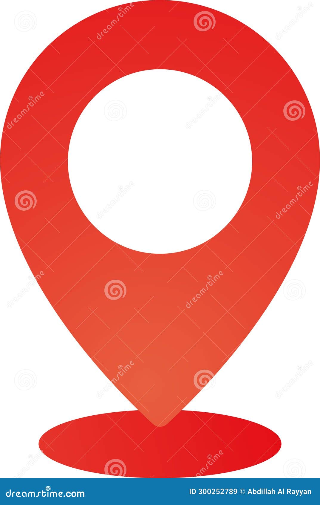 Location Maps Icon in Vector Flat Gradient Style Color, Illustration ...