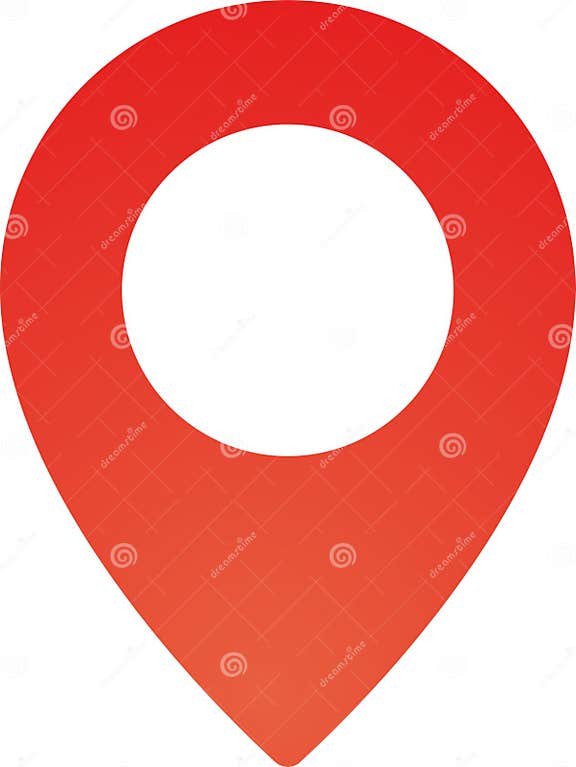 Location Maps Icon in Vector Flat Gradient Style Color, Illustration ...