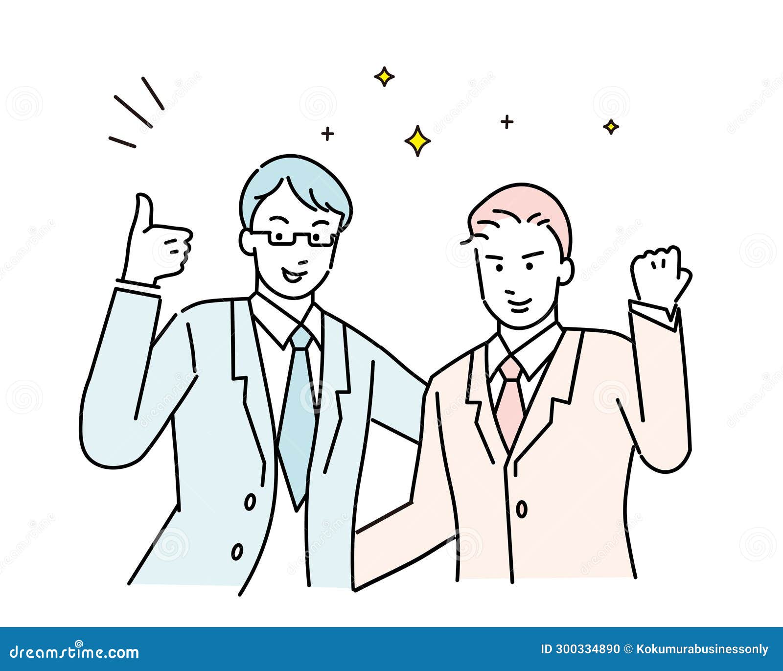 Business Man Icons - Black Outline Illustrations Set Stock Vector ...