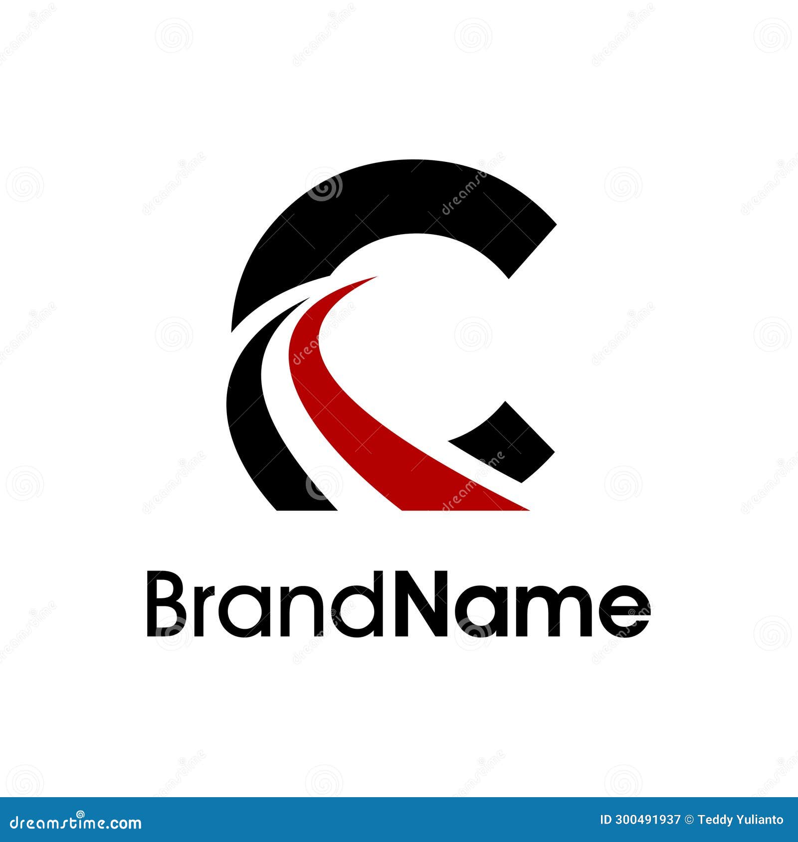 Simple Initial C Road Logo stock vector. Illustration of asphalt ...