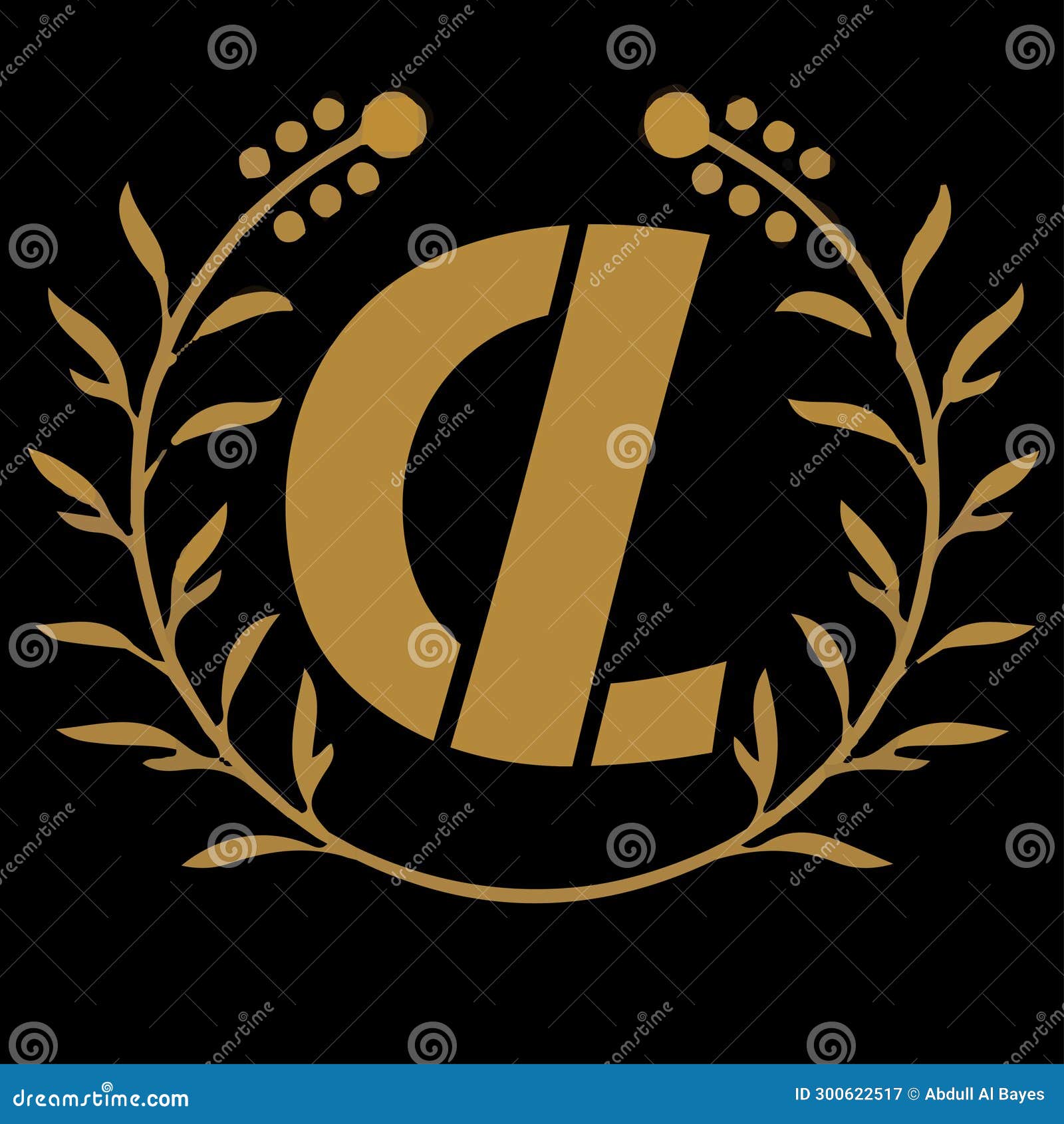 CL Letter Branding Logo Design with a Leaf..???? Stock Vector ...