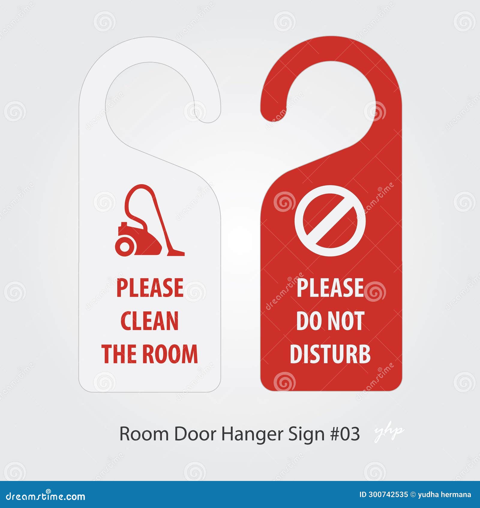 Silent Elegance: Exclusive Two Side Room Door Hanger Vector Editable ...