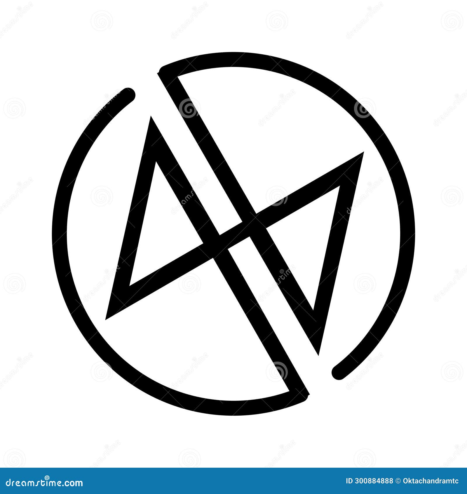 Sign Of Compass To Determine Cardinal Directions Vector Illustration ...