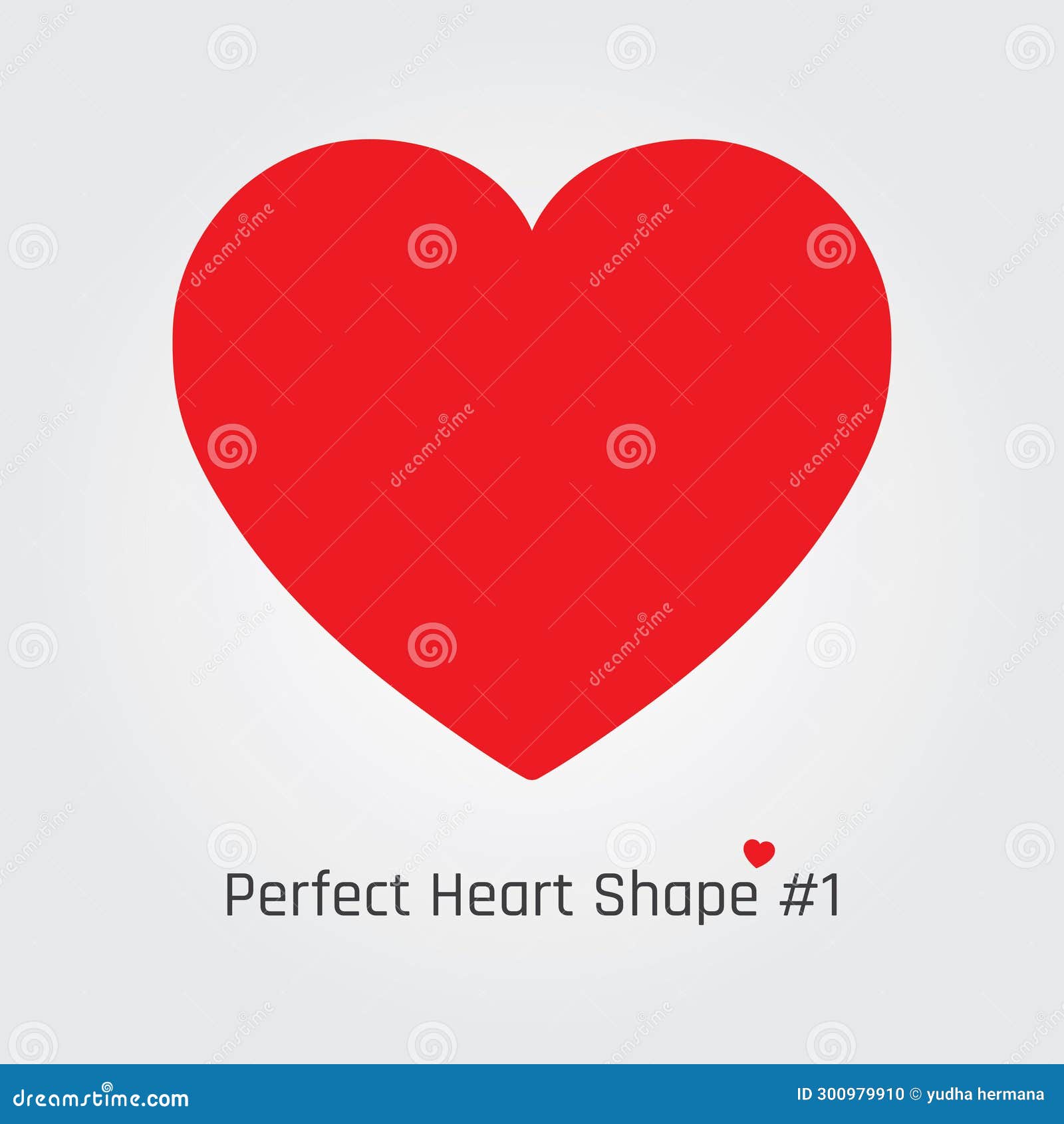 Eternal Embrace: Perfect Heart-shaped Vector Elegance Stock Vector ...