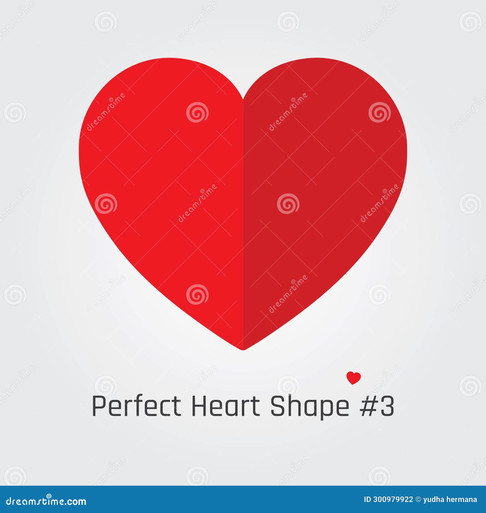 Eternal Embrace: Perfect Heart-shaped Vector Elegance Stock Vector ...