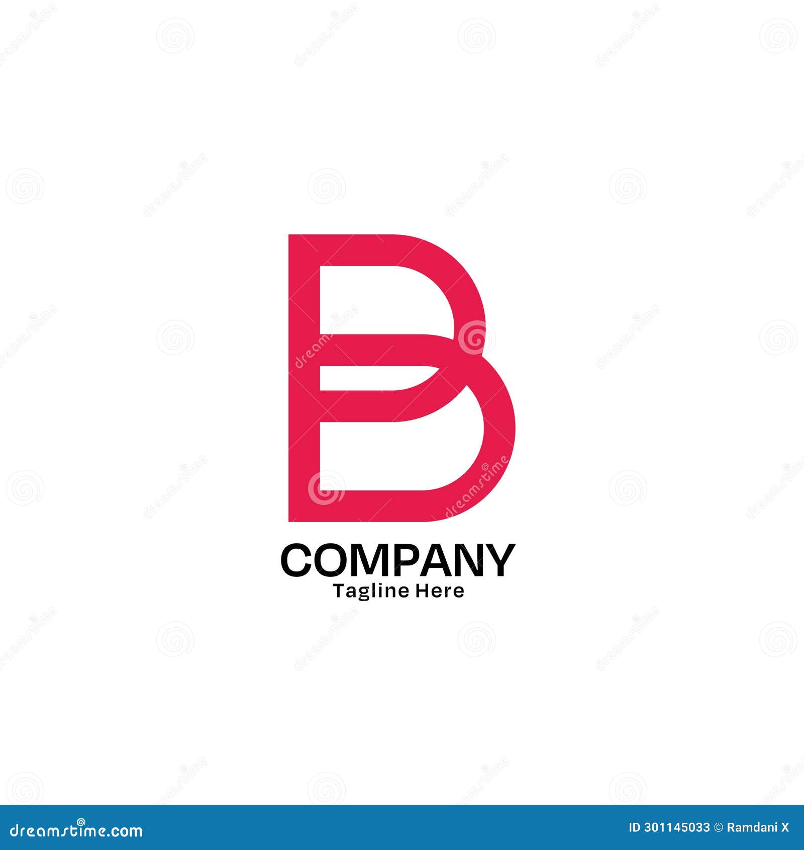 Professional and Modern Letter B Logo Design for Company Business Stock ...