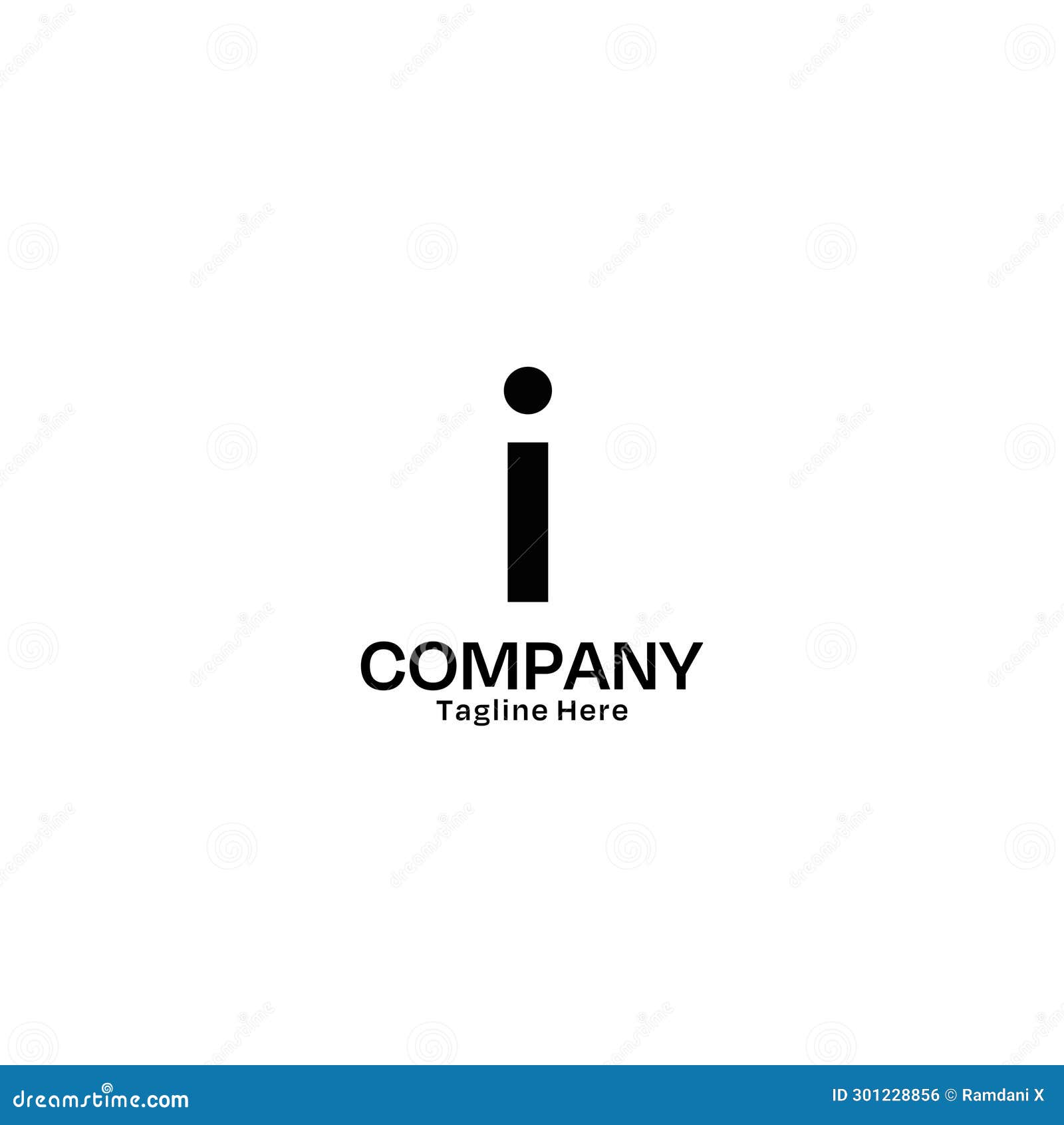 Letter I Minimalist Logo Design Templates Stock Vector - Illustration ...