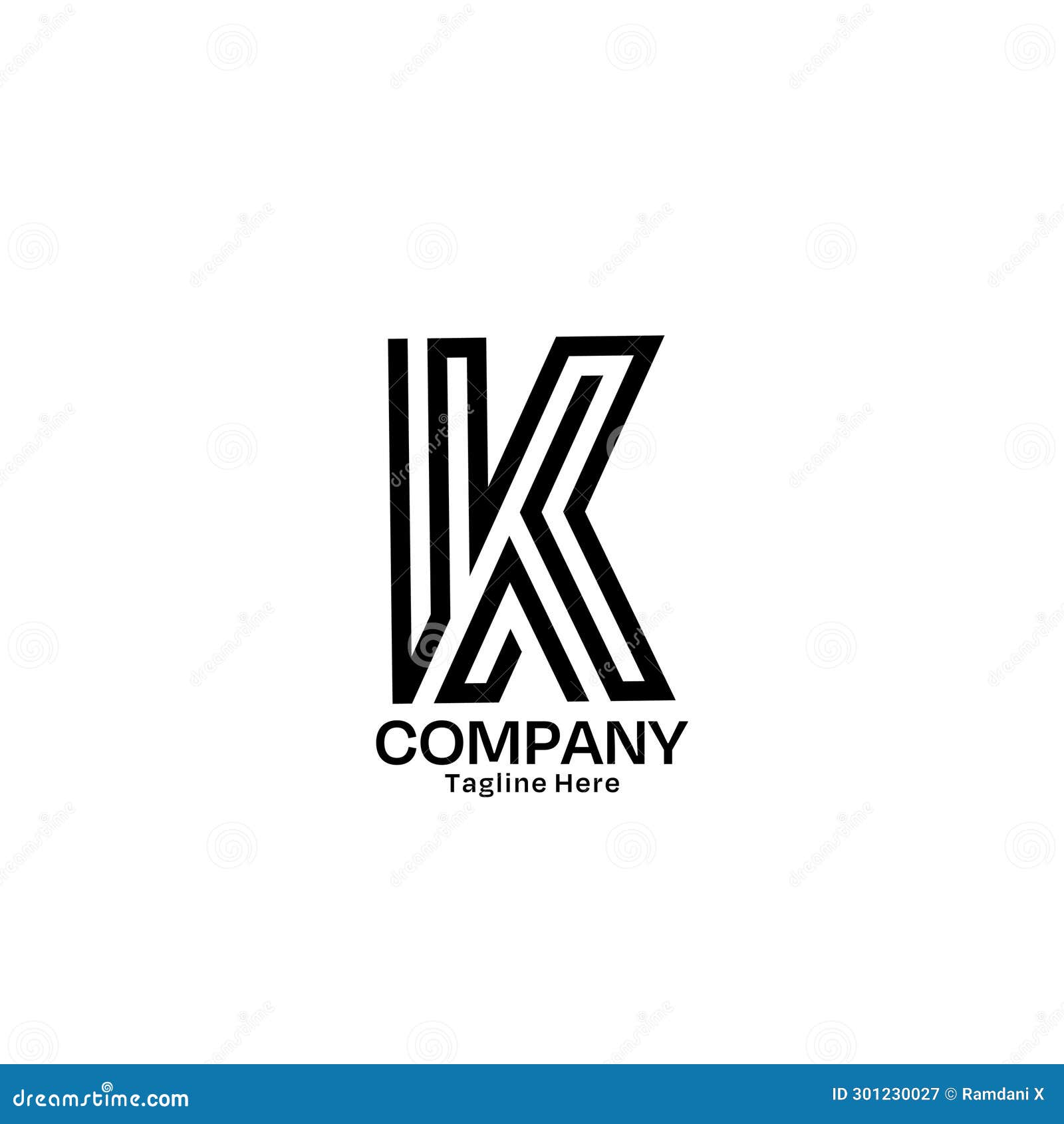 Minimalist Letter K Logo Design Templates Stock Vector - Illustration ...