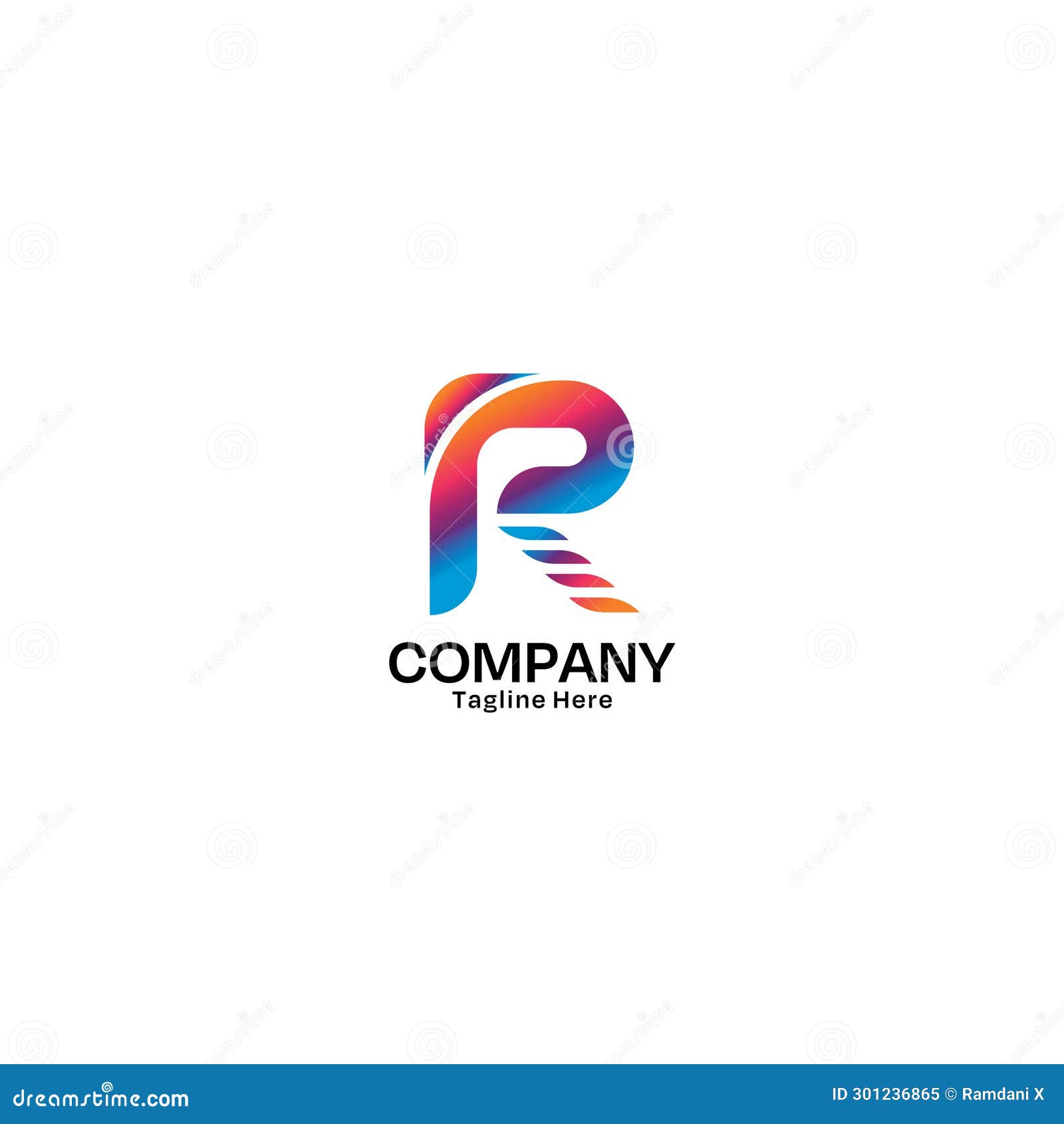 Professional Letter R Logo Design Templates Stock Vector - Illustration ...