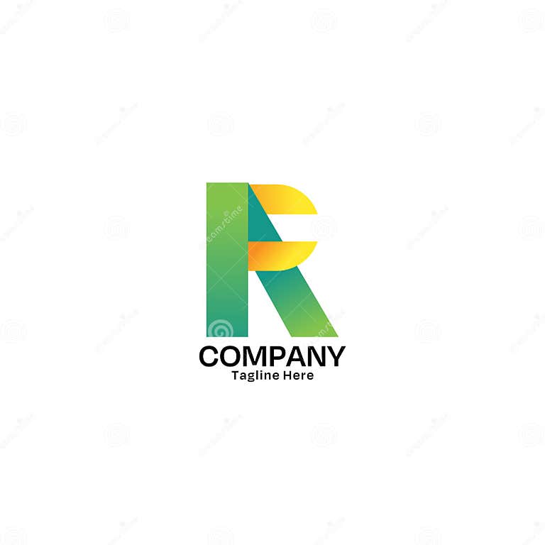 Professional Letter R Logo Design Templates Stock Vector - Illustration ...