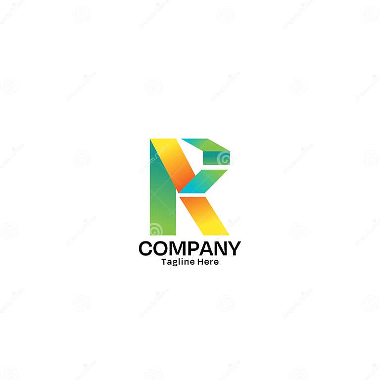 Professional Letter R Logo Design Templates Stock Vector - Illustration ...