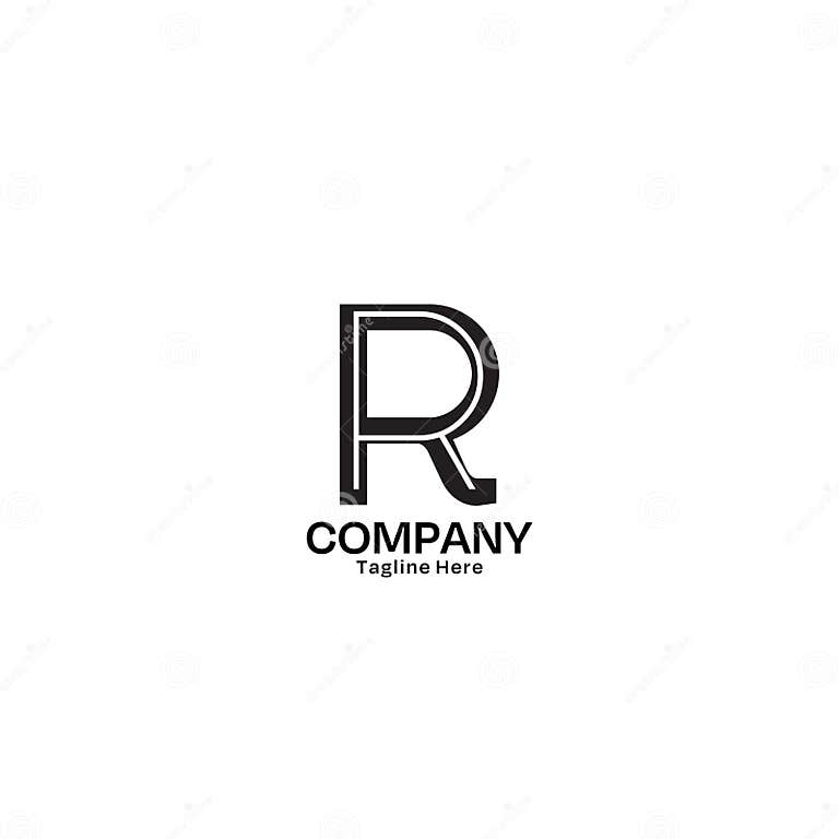 Professional Letter R Logo Design Templates Stock Vector - Illustration ...