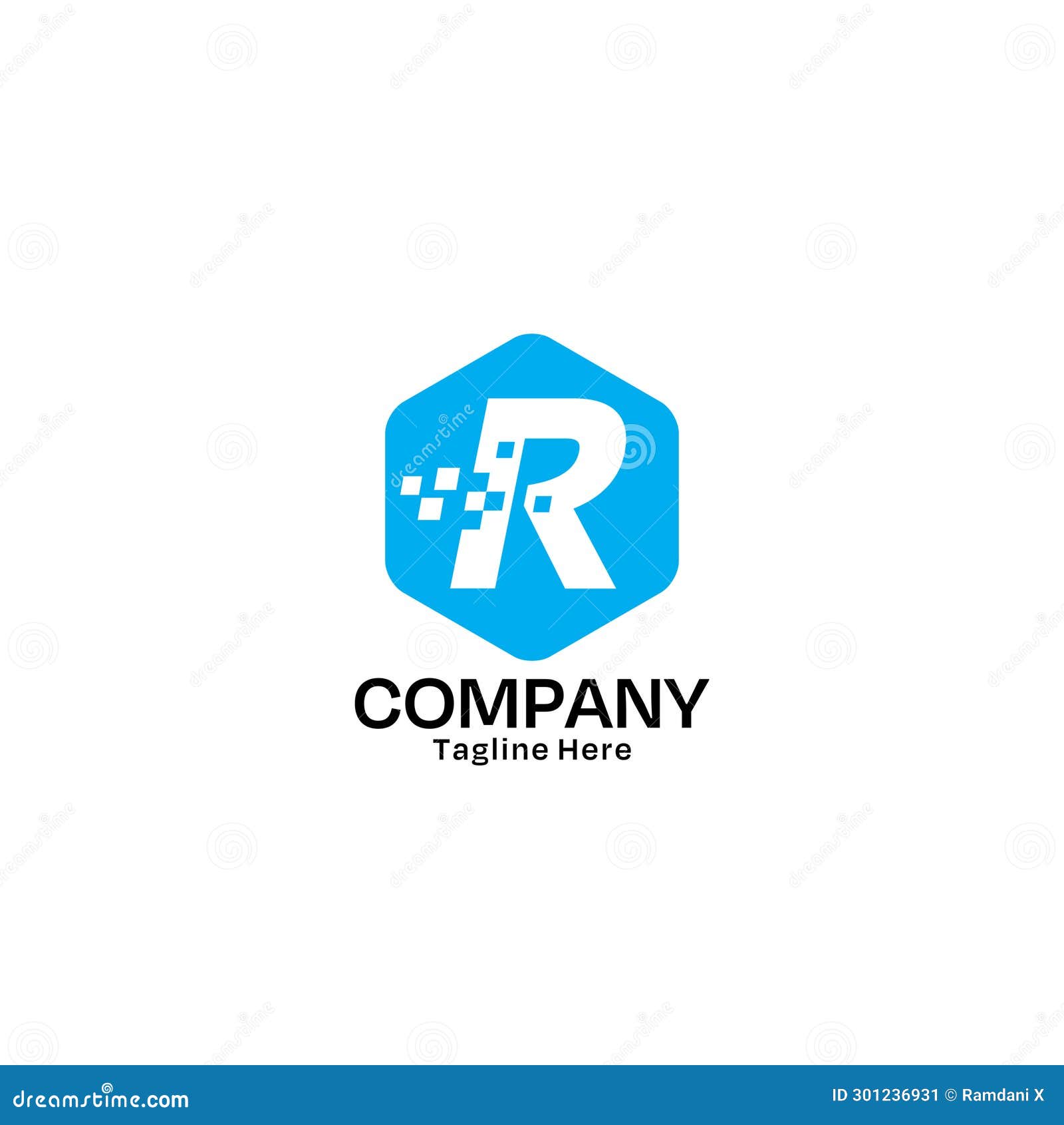 Professional Letter R Logo Design Templates Stock Vector - Illustration ...