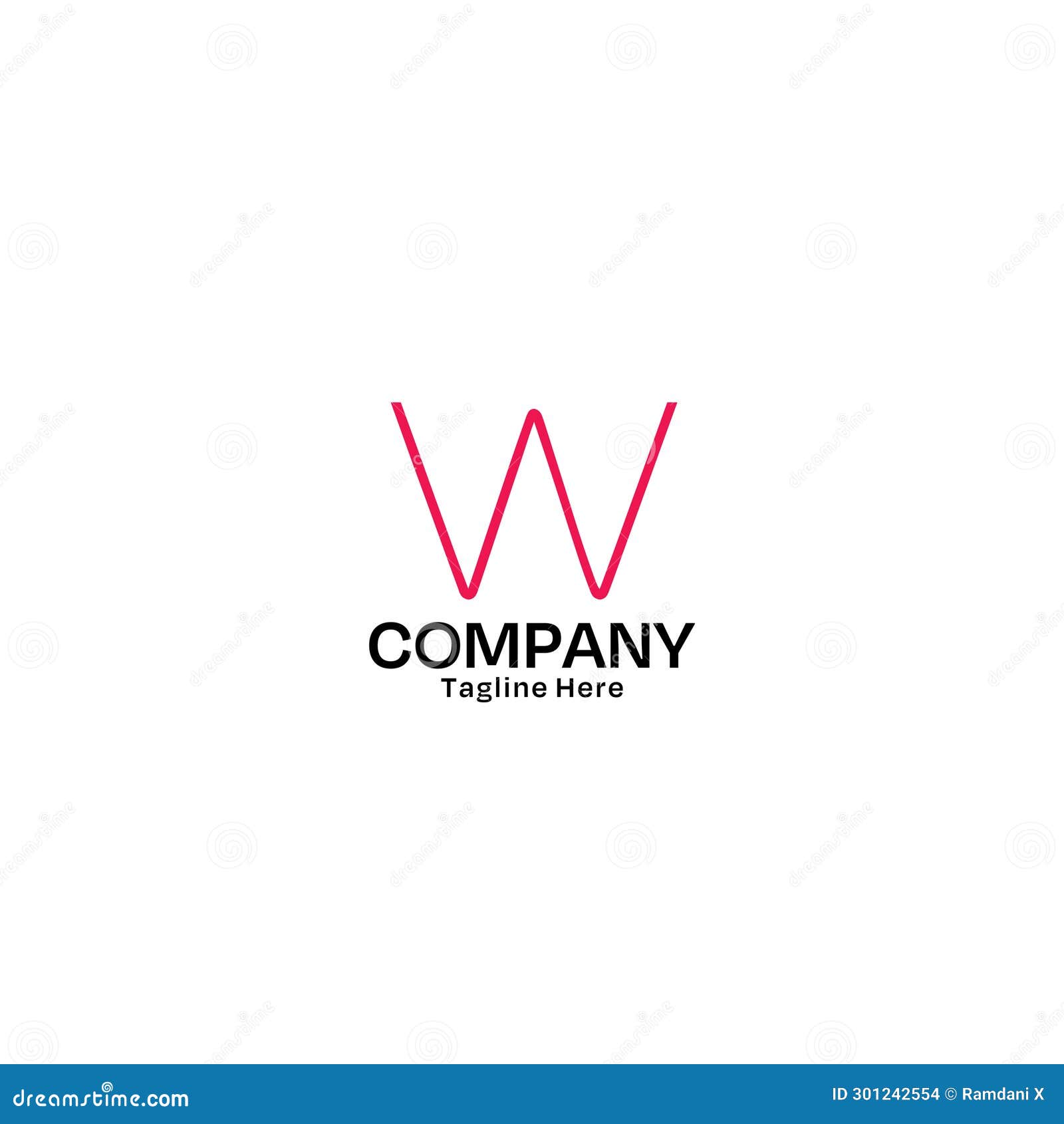 Minimalist W Letter Logo Design Template for Business and Company Stock ...