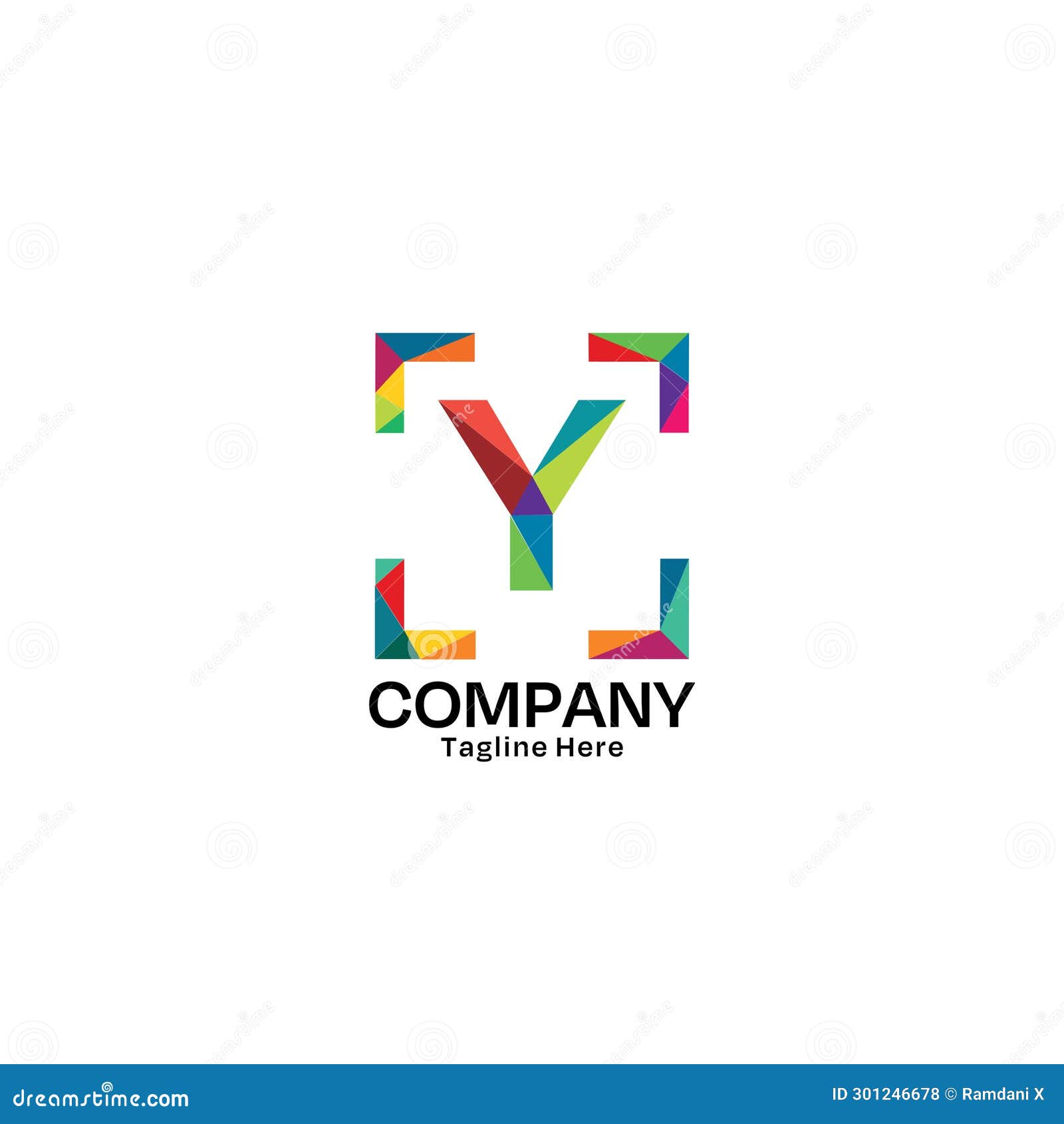 Minimalist Y Letter Logo Design Template Stock Vector - Illustration of ...