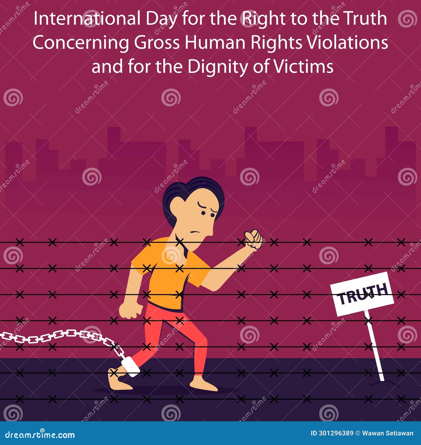 Illustration Vector Graphic of a Man is Walking the Path of Truth with ...