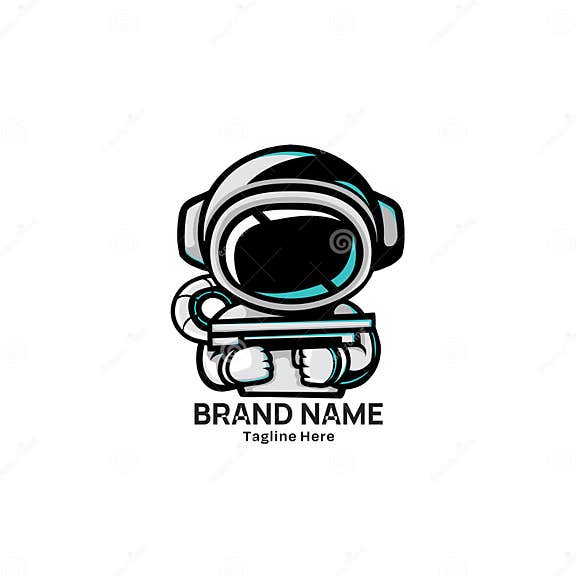 Astronaut Logo Design, Mascot Logo Design Template for Sports Teams ...
