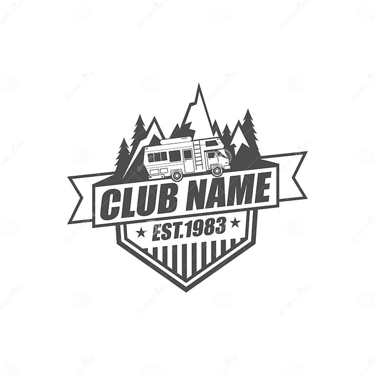 Adventure Club Logo Design stock vector. Illustration of give - 301326022