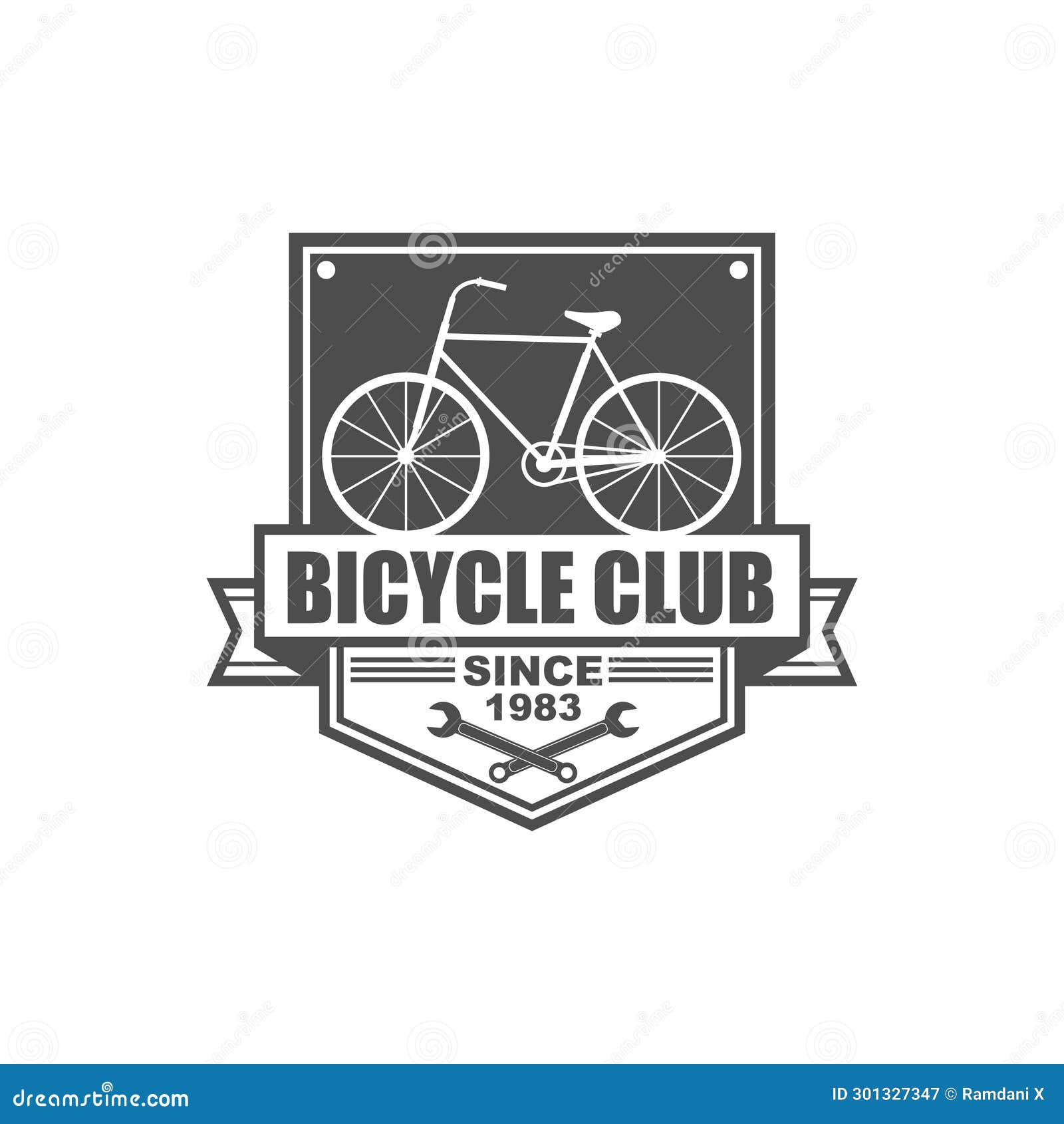 Bicycle Club Logo Design stock vector. Illustration of businesses ...
