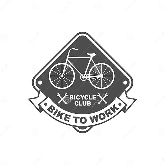 Bicycle Club Logo Design stock vector. Illustration of print - 301327380