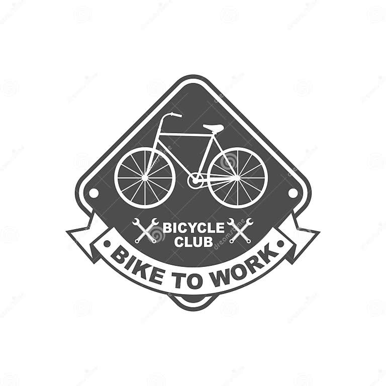 Bicycle Club Logo Design stock vector. Illustration of print - 301327380