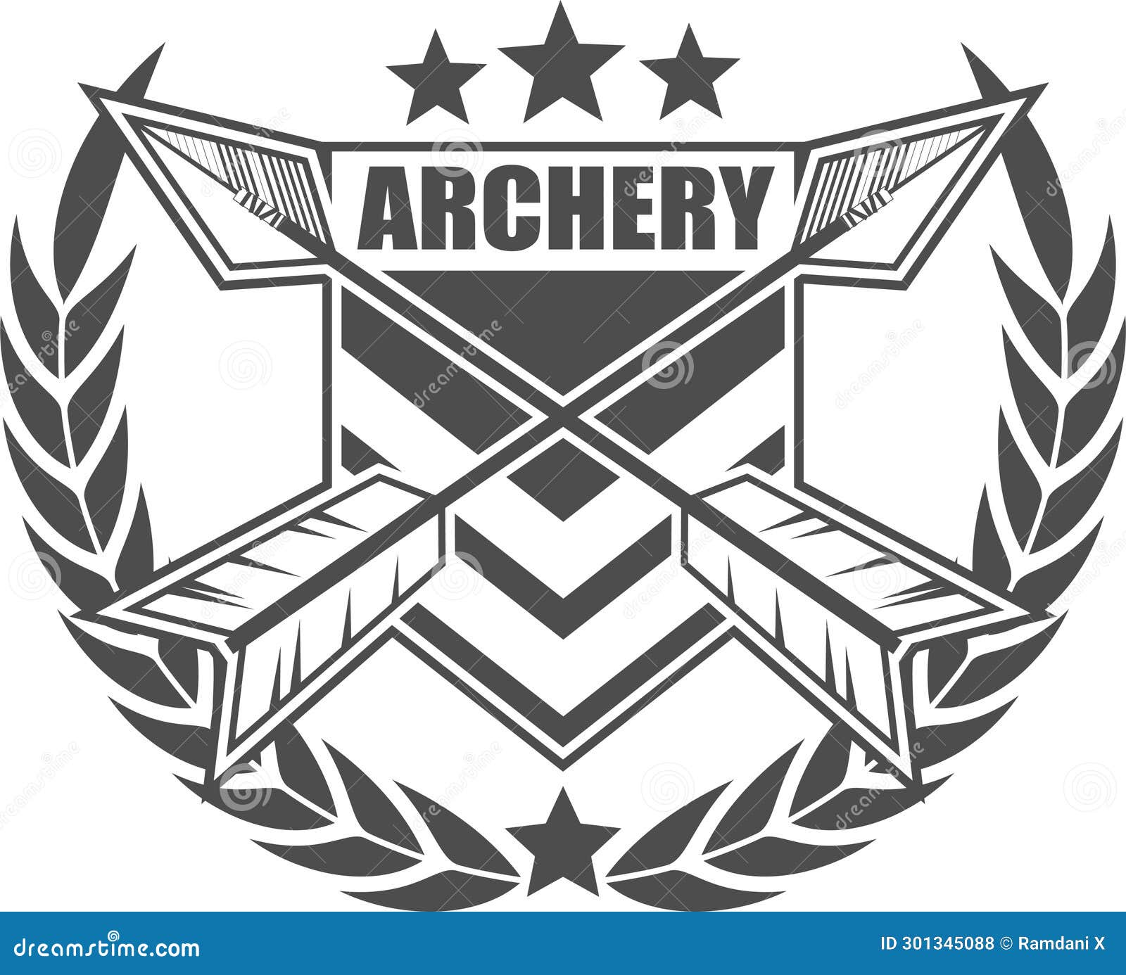 Archery Sport Logo Design stock vector. Illustration of businesses ...