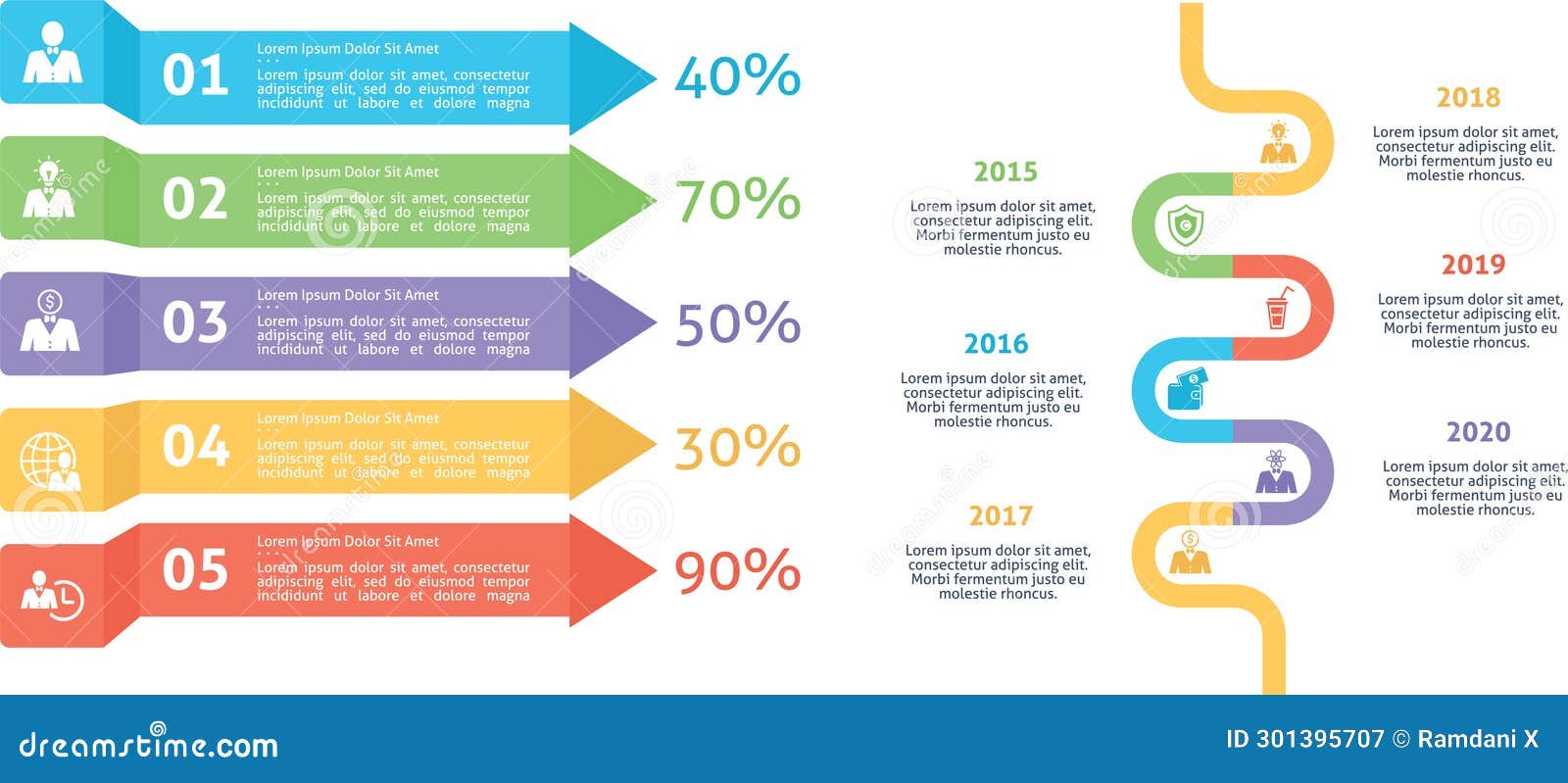 Timeline Business Concept Infographic Template, Can Be Used for ...