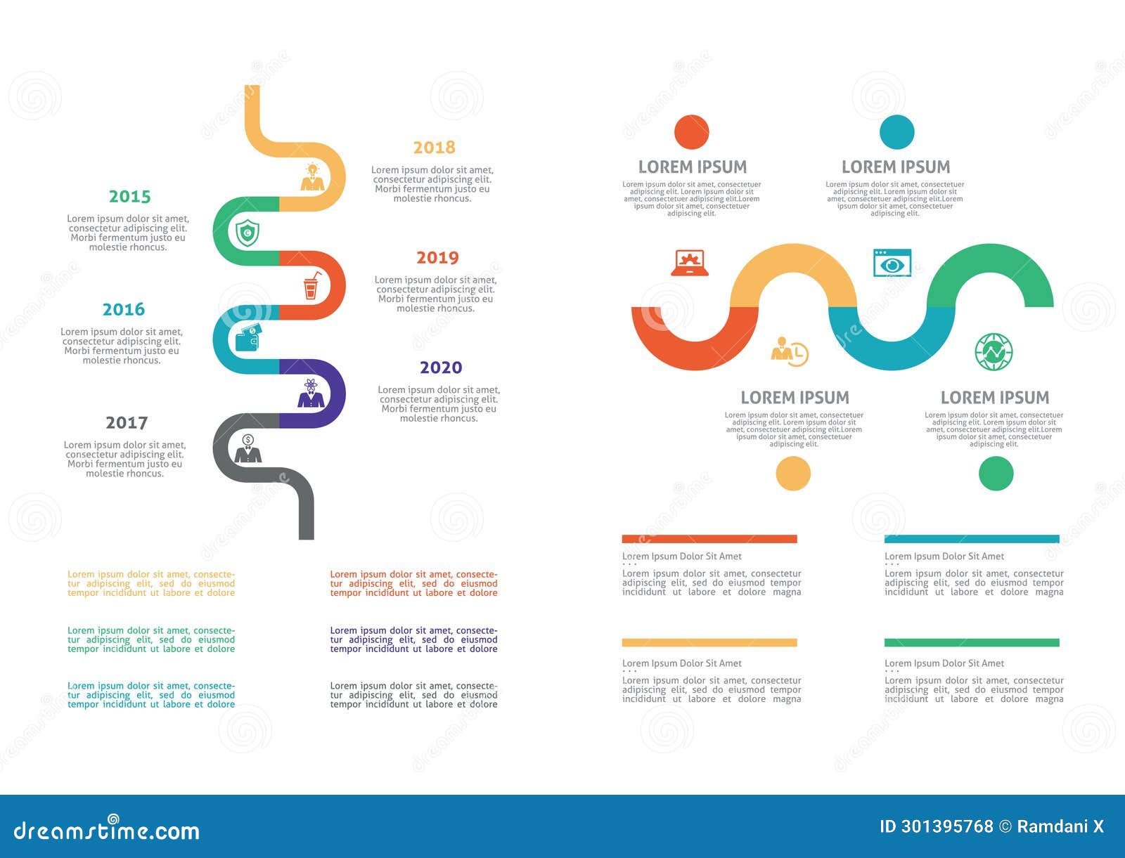 Timeline Business Concept Infographic Template, Can Be Used for ...