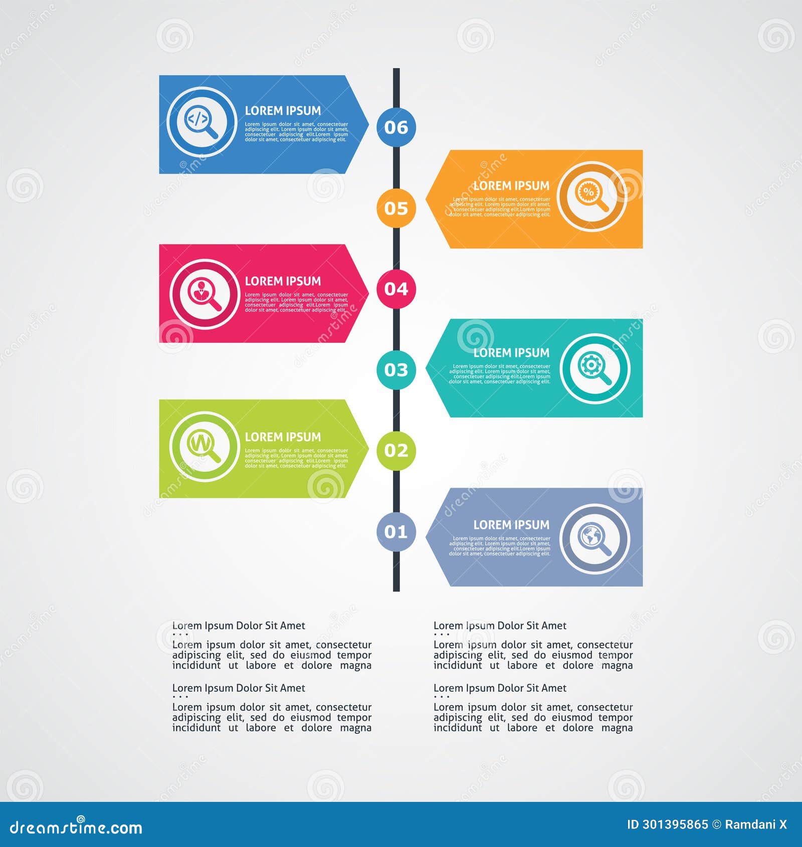 Timeline Business Concept Infographic Template, Can Be Used for ...