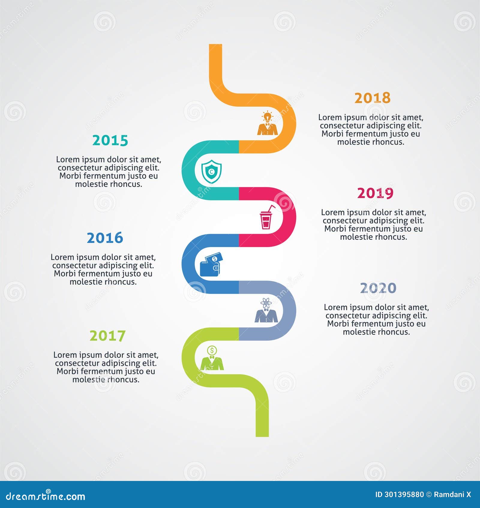 Timeline Business Concept Infographic Template, Can Be Used for ...