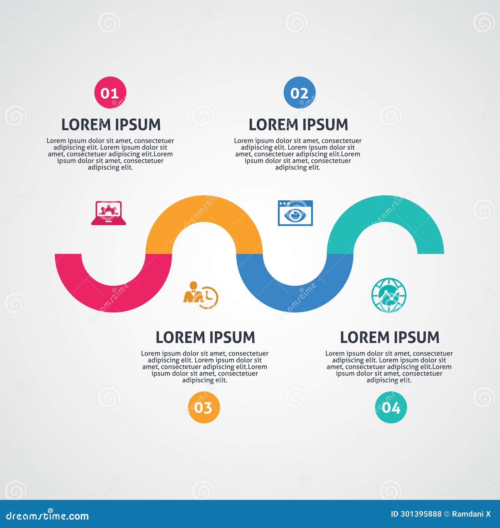 Timeline Business Concept Infographic Template, Can Be Used for ...