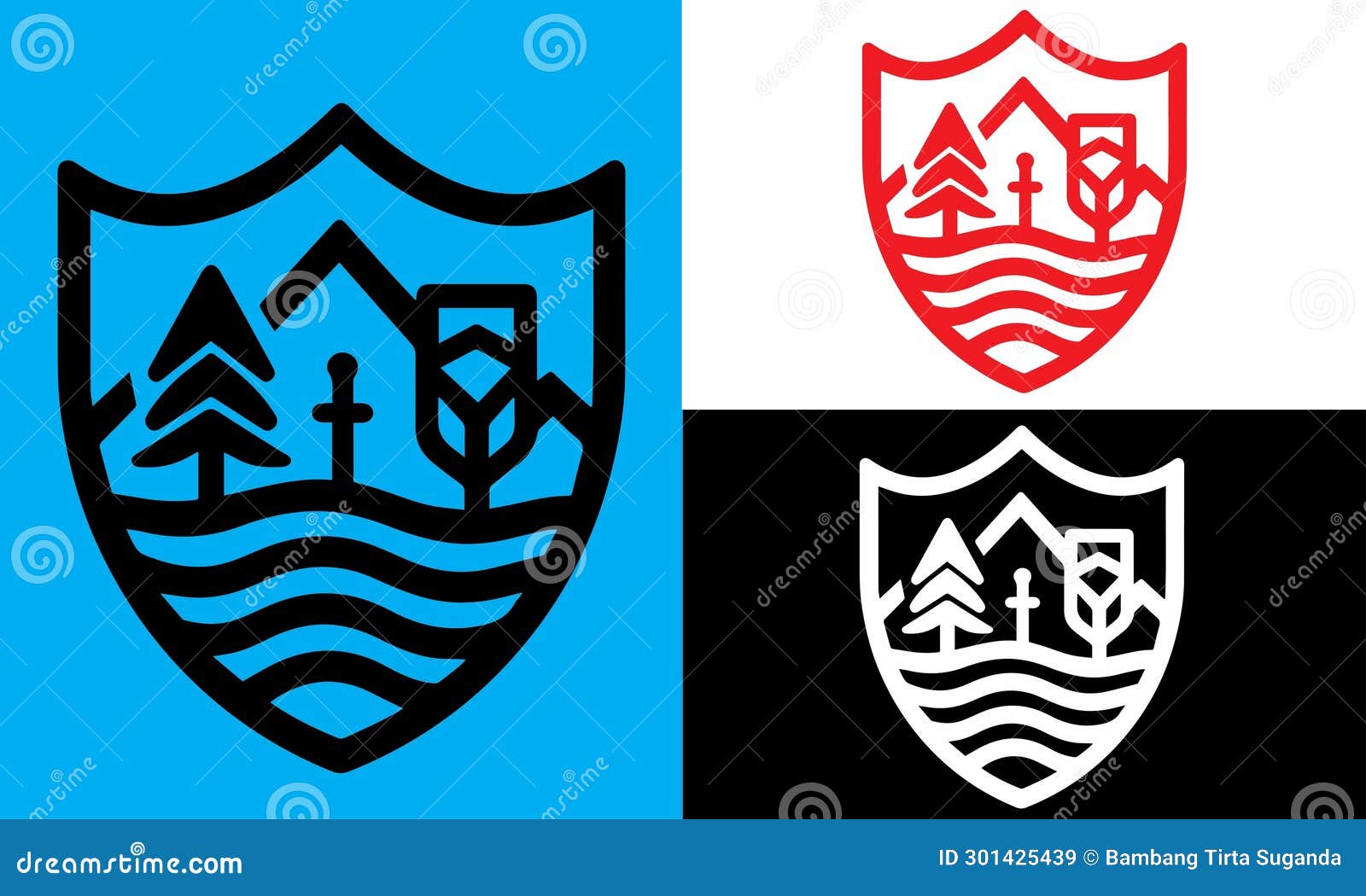 Badge of Outside Nature. Outdoor Camping Badges, Vintage Wilderness ...