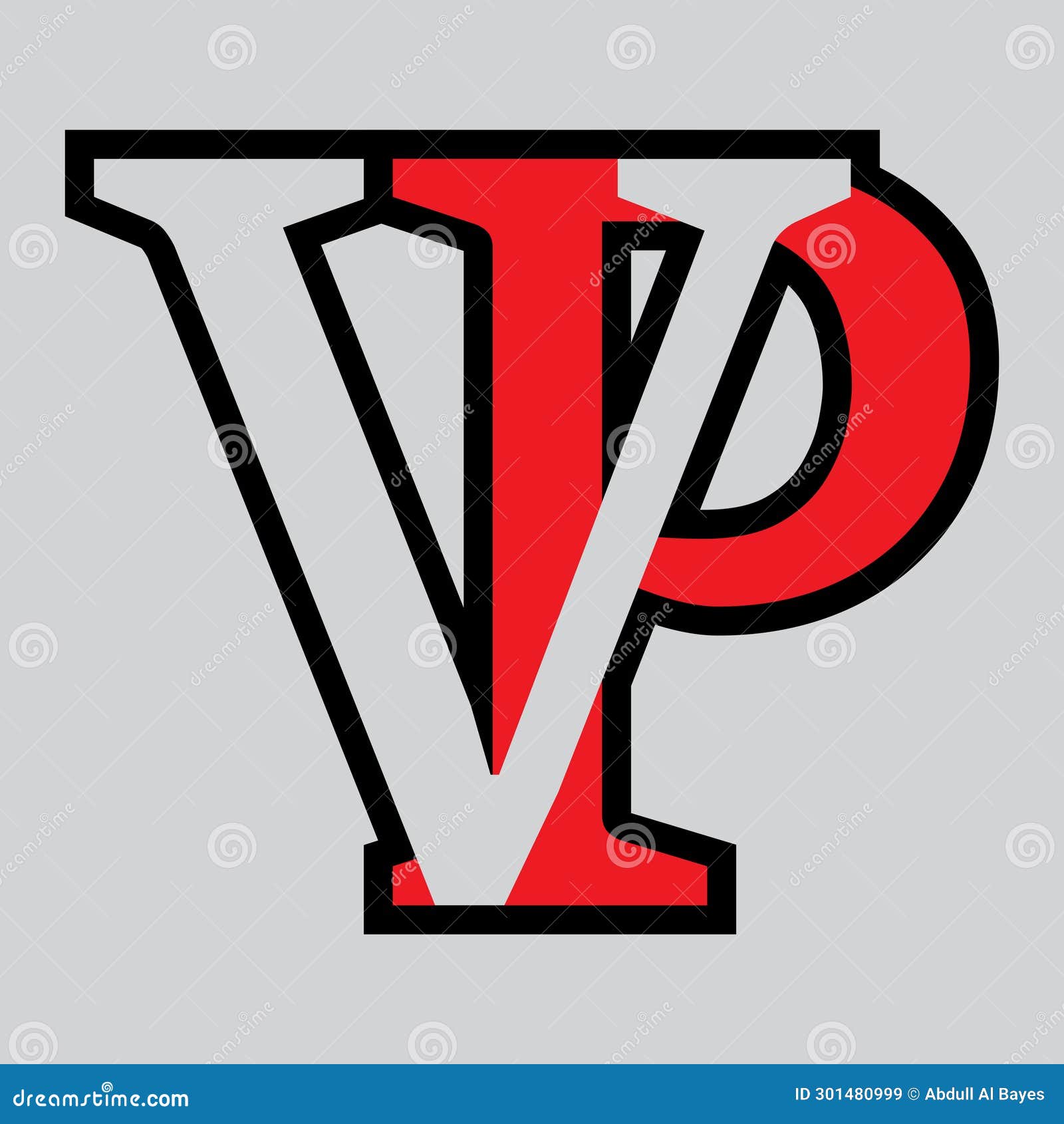 VP Letter Branding Logo Design with a Leaf Stock Vector - Illustration ...