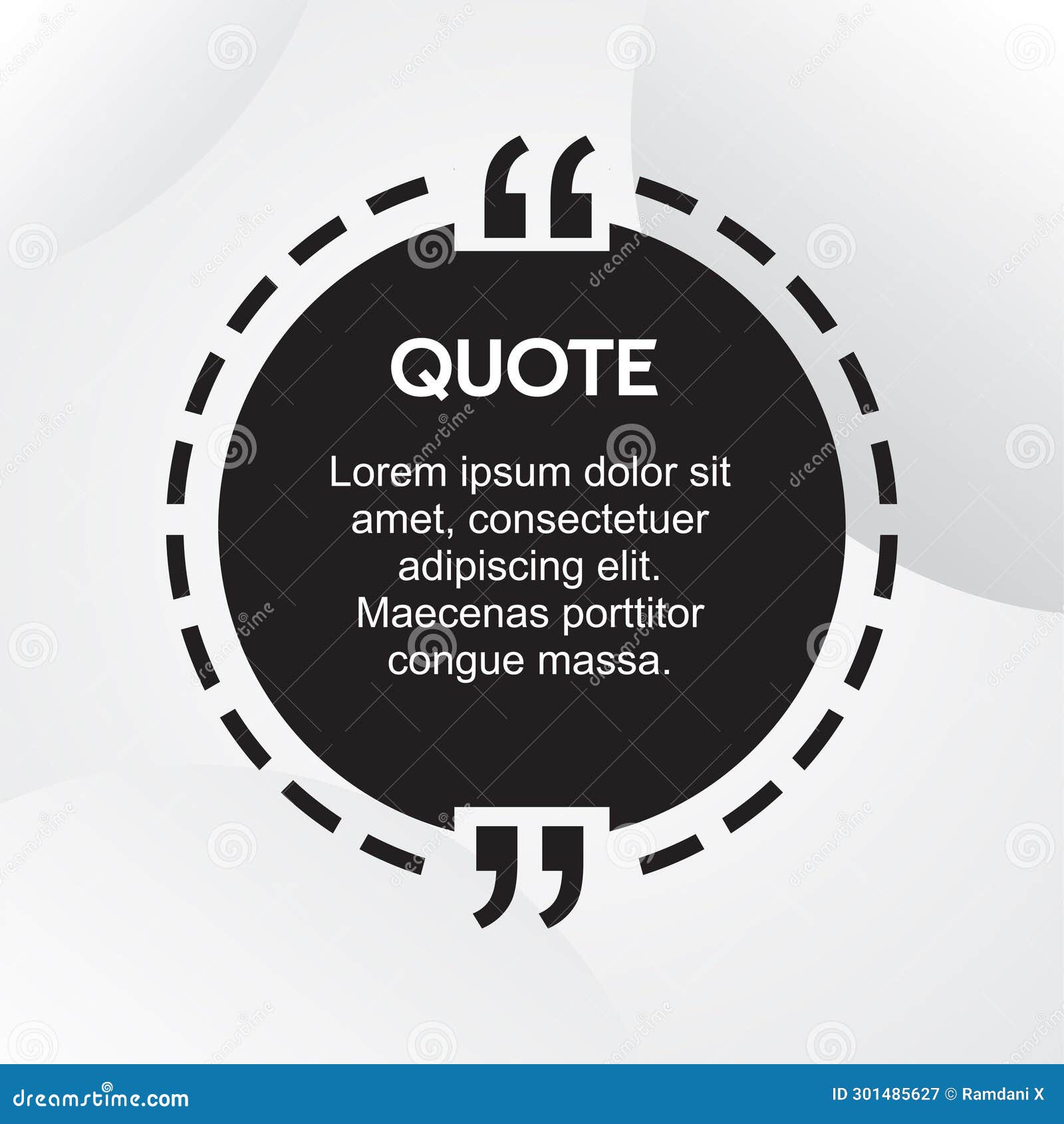 Quotes Frame Template Minimalist Design Stock Vector - Illustration of ...