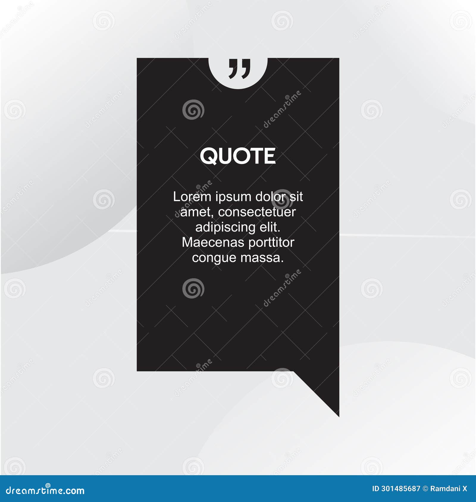 Quotes Frame Template Minimalist Design Stock Vector - Illustration of ...