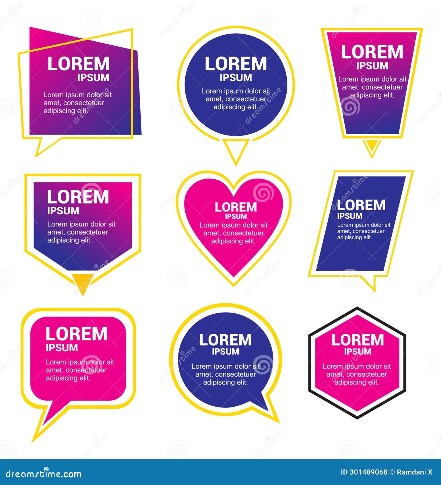 Quotes Frame Template Minimalist Design Stock Vector - Illustration of ...