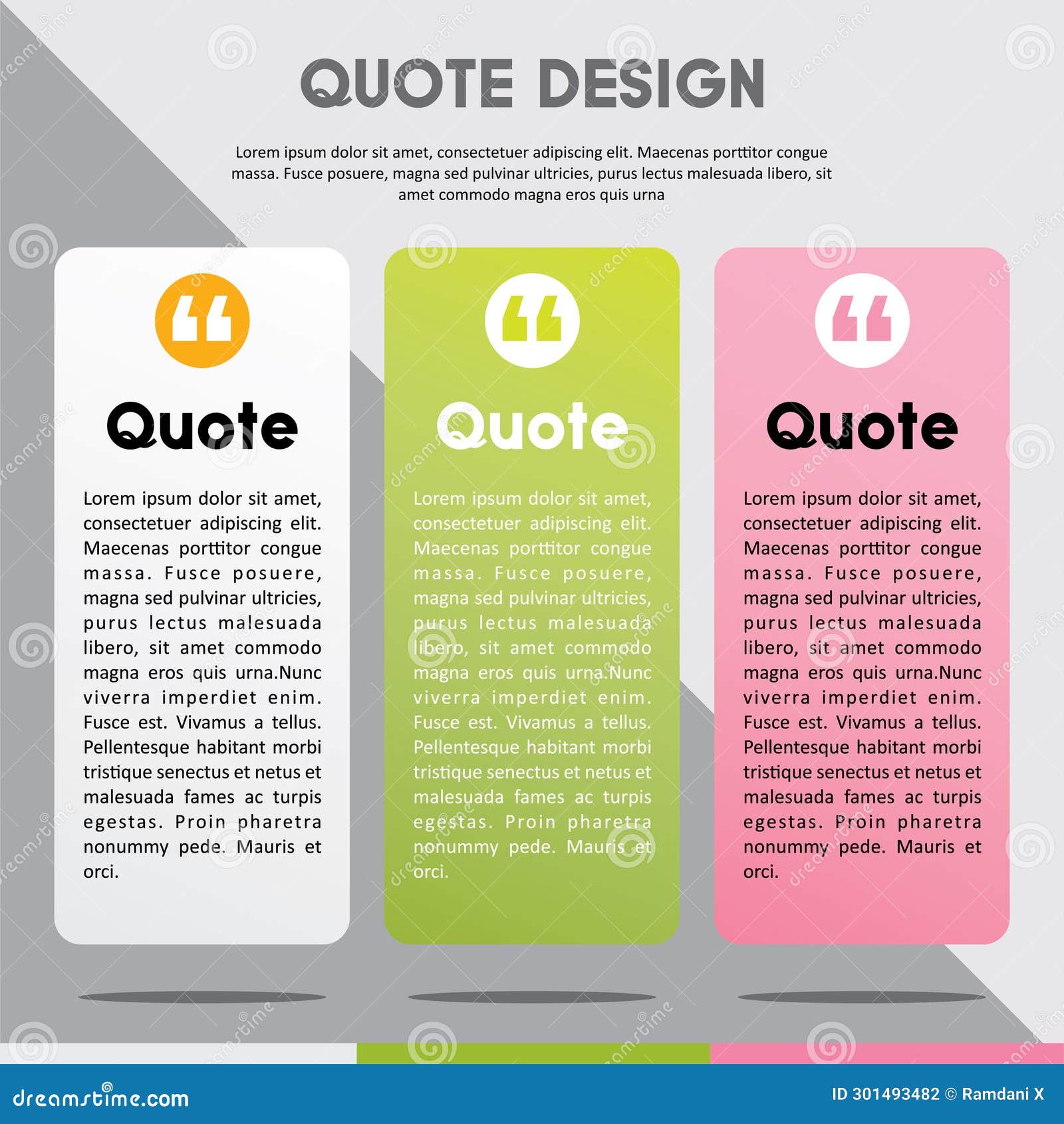 Quotes Frame Template Minimalist Design Stock Vector - Illustration of ...