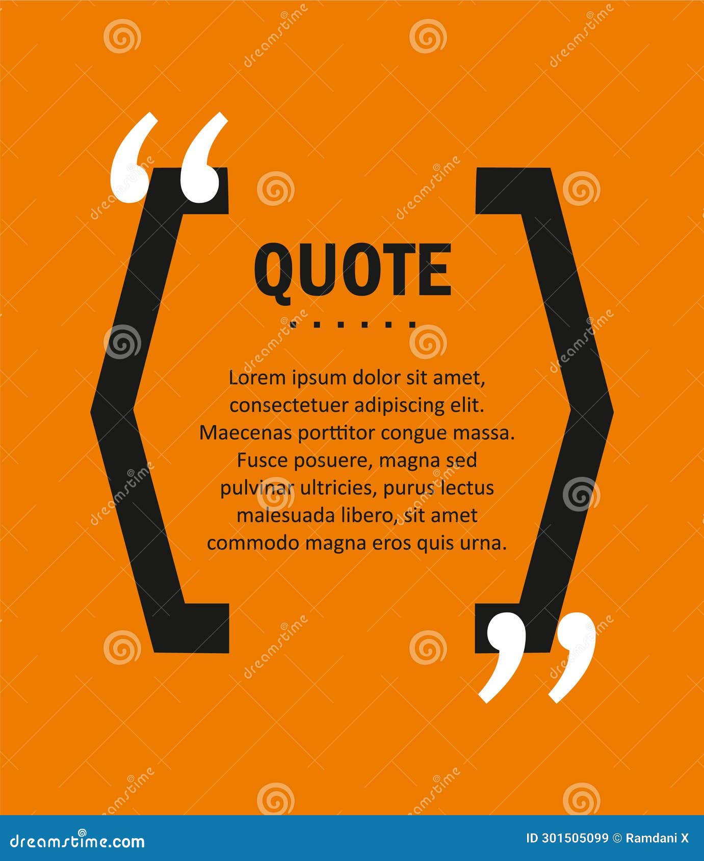 Quotes Frame Template Minimalist Design Stock Vector - Illustration of ...