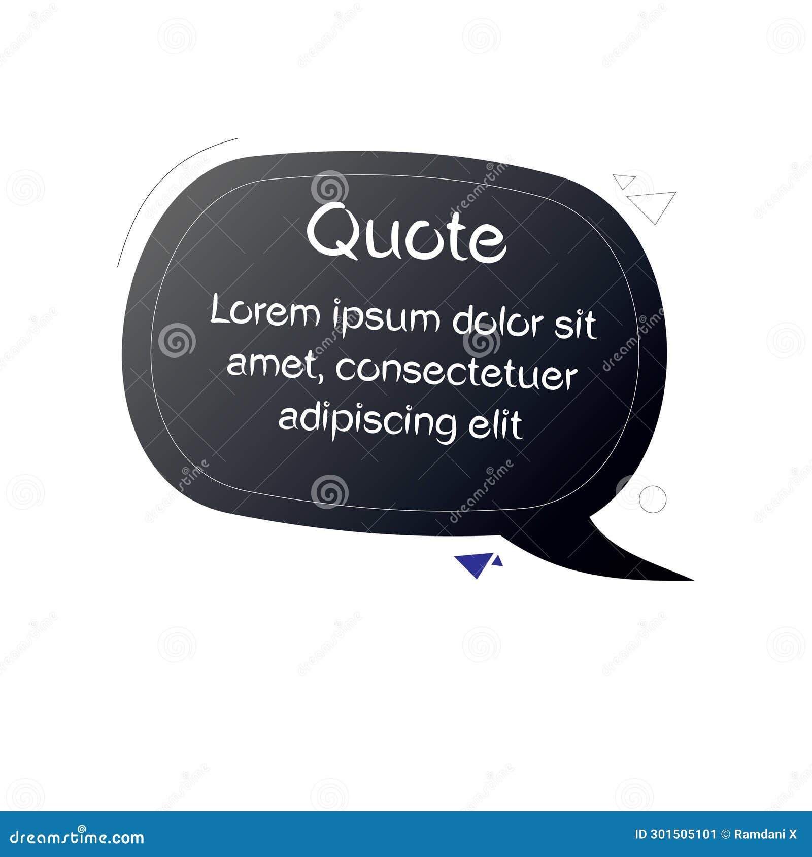 Quotes Frame Template Minimalist Design Stock Vector - Illustration of ...