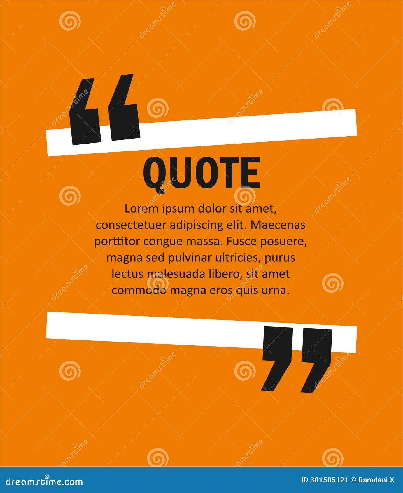 Quotes Frame Template Minimalist Design Stock Vector - Illustration of ...