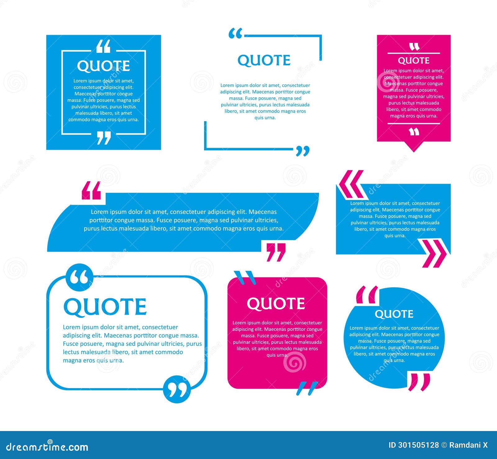 Quotes Frame Template Minimalist Design Stock Vector - Illustration of ...