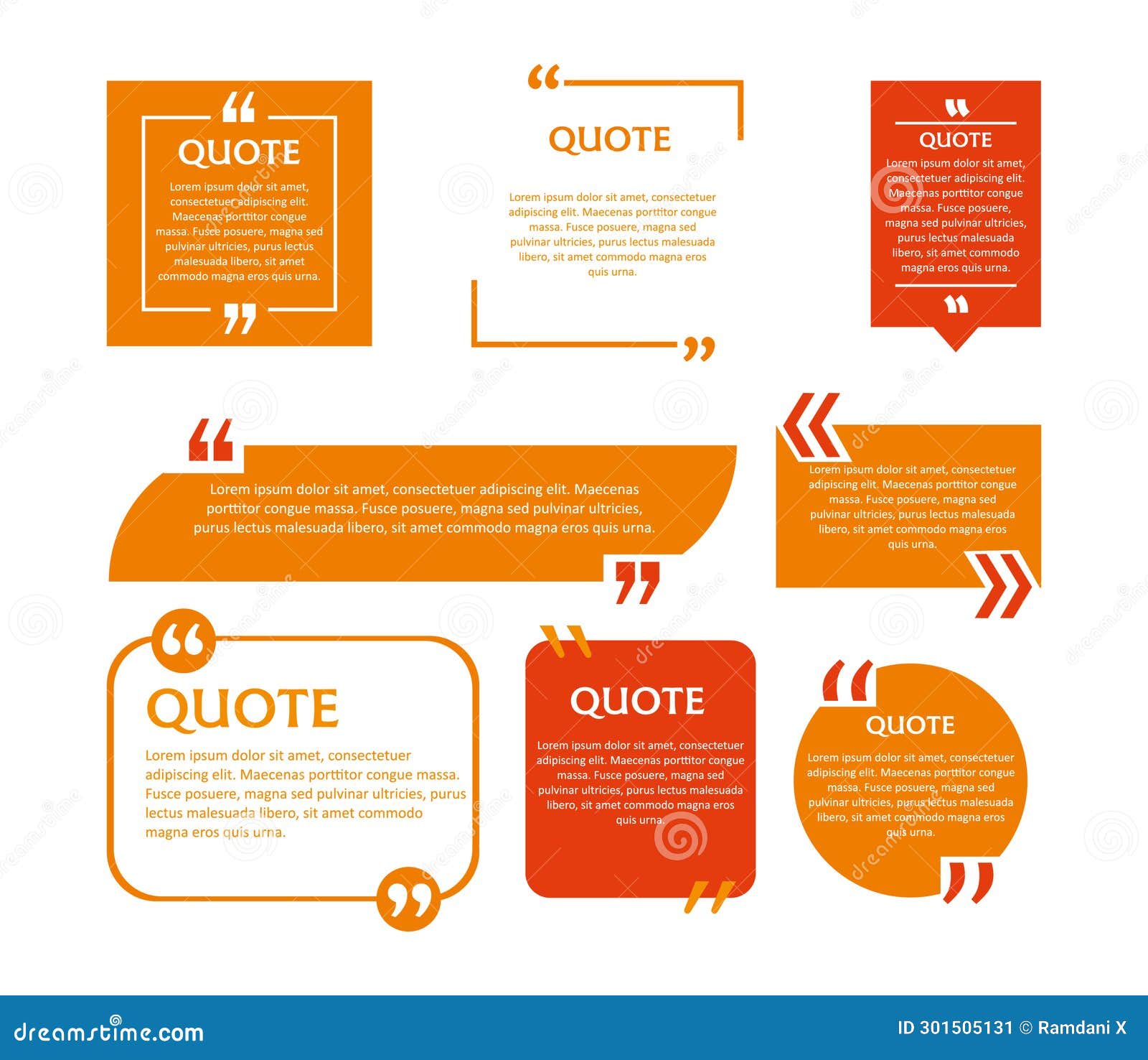 Quotes Frame Template Minimalist Design Stock Vector - Illustration of ...