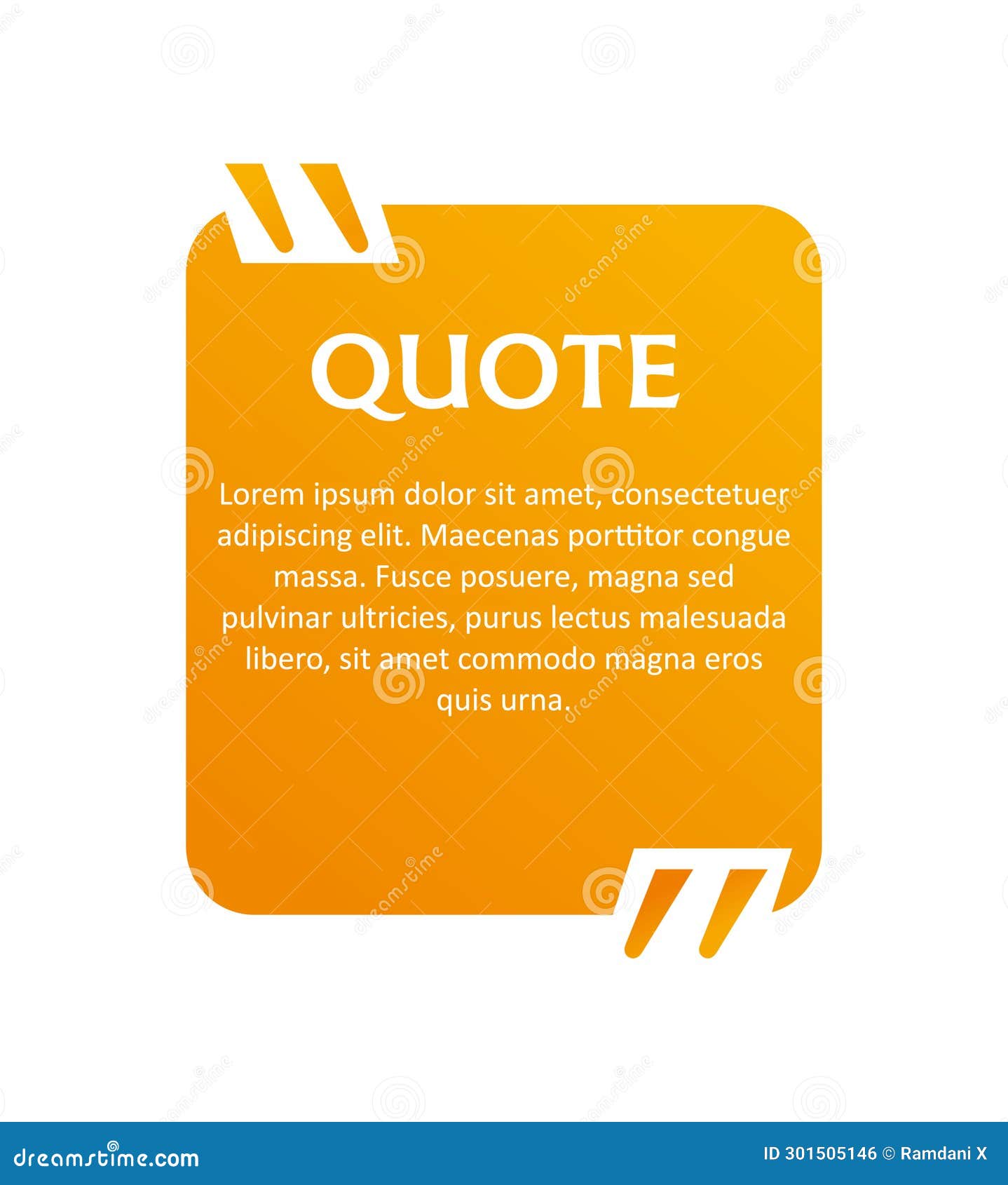 Quotes Frame Template Minimalist Design Stock Vector - Illustration of ...