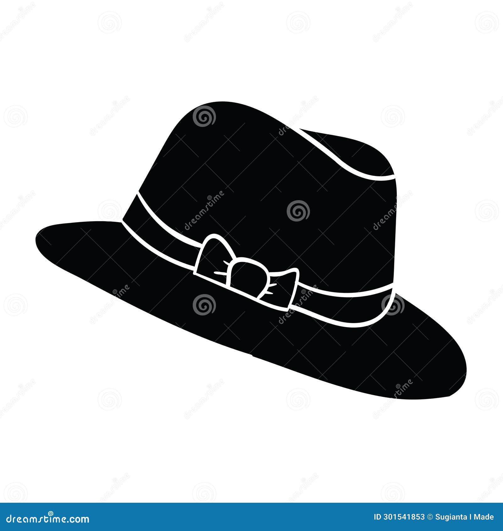 Hat icon vector stock vector. Illustration of solid - 301541853